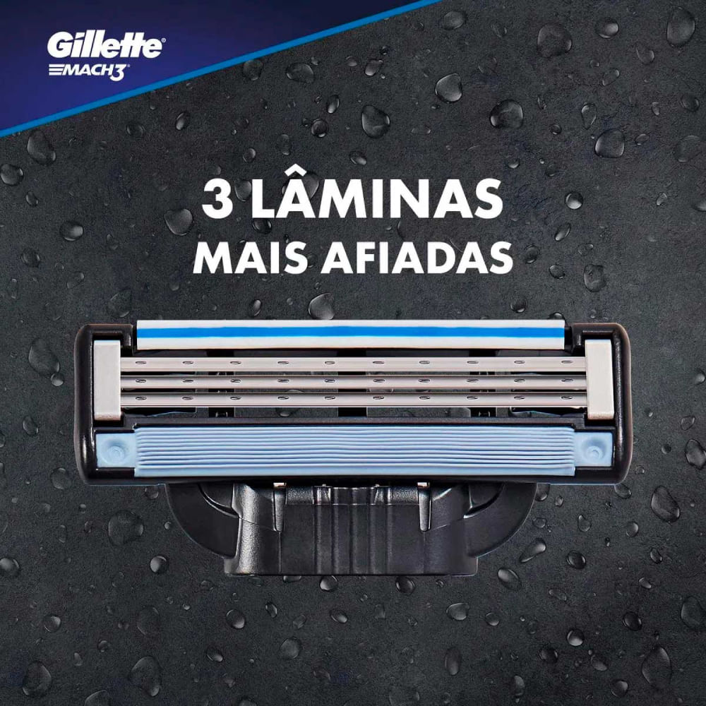 Carga Para Aparelho De Barbear Gillette Mach3 2 Unidades - PromoFarma