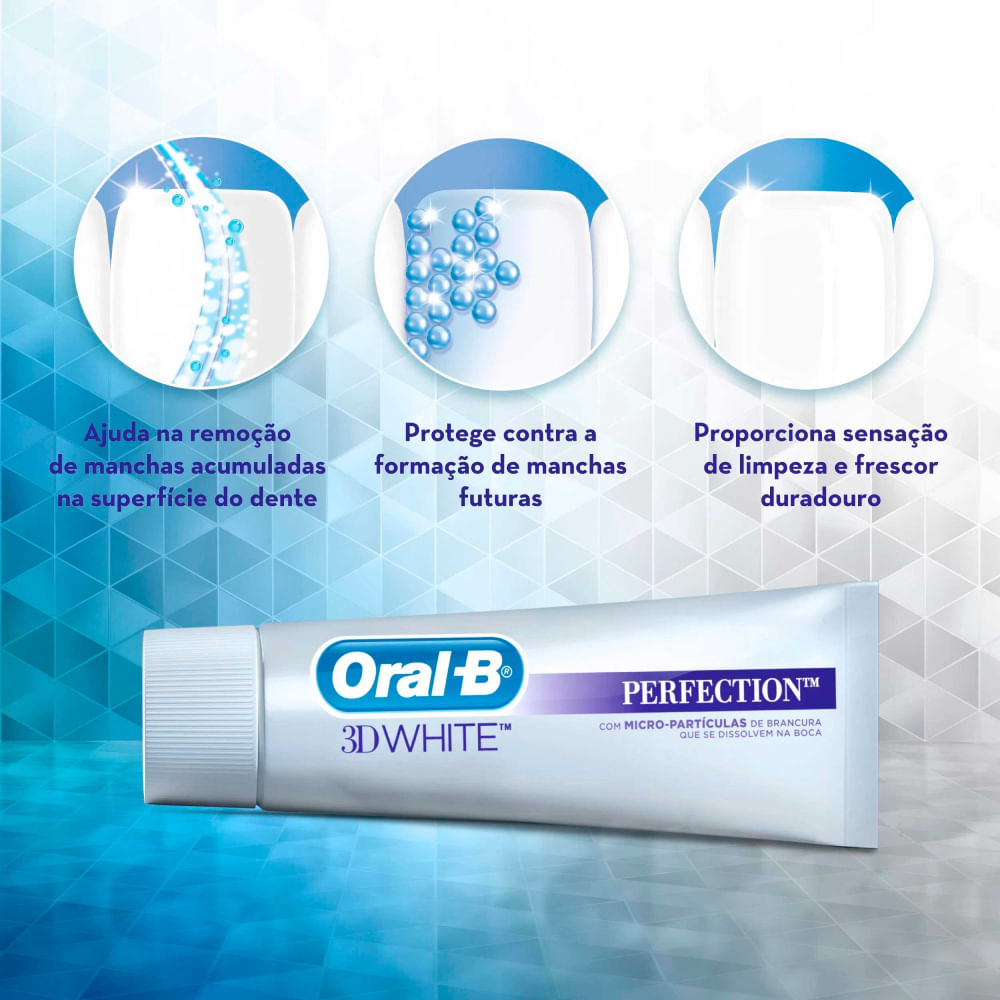 Creme Dental Oral-b 3d White Perfection 102g - Promofarma