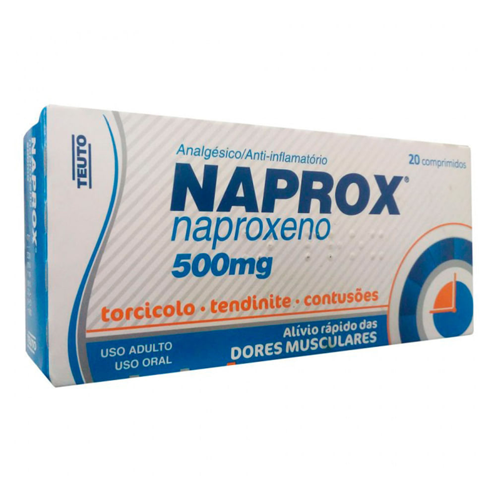 Naprox 500mg 20 Comprimidos - Promofarma