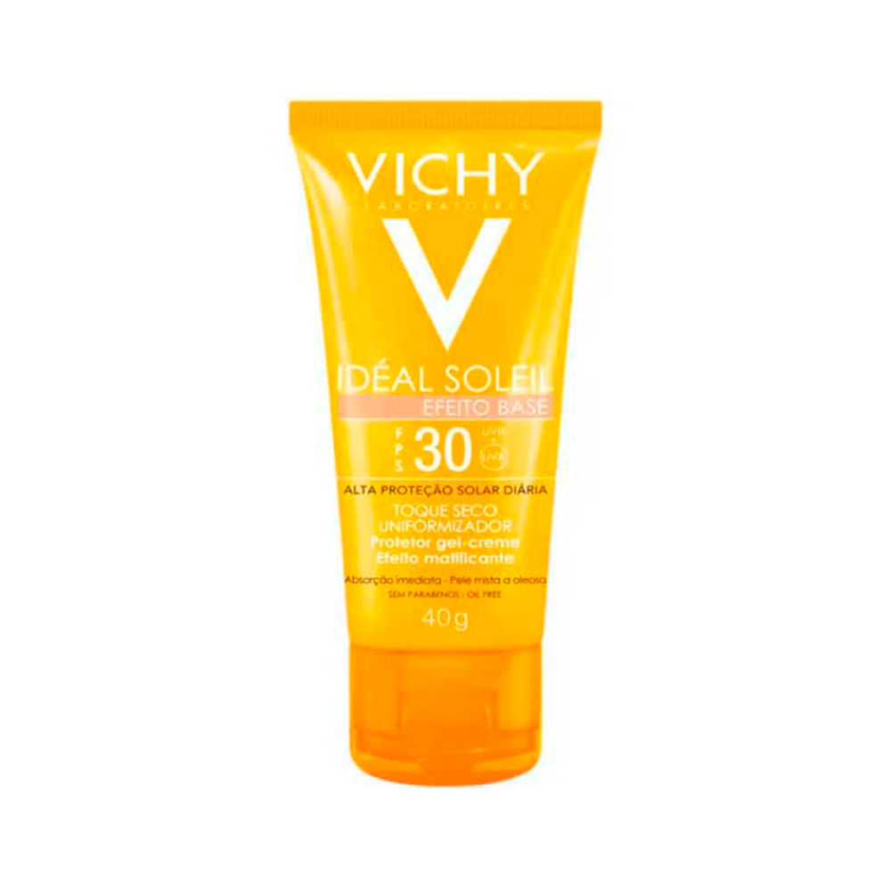 Protetor Solar Vichy Idéal Soleil Efeito Base Pele Clara Fps50 40g ...