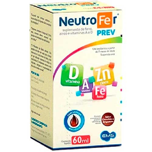 Neutrofer Prev Suspensão Oral 60ml - PromoFarma