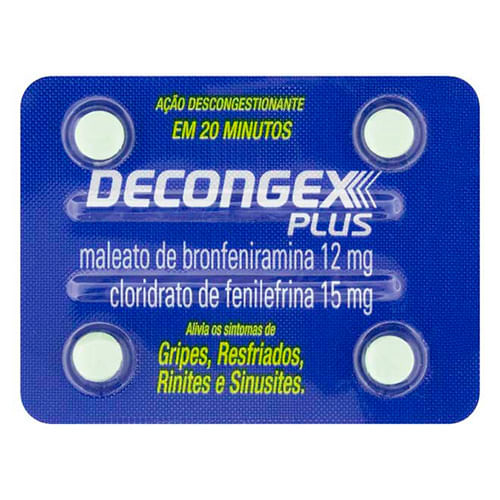 Decongex Plus 12mg/15mg 4 Comprimidos - PromoFarma