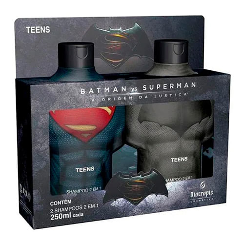 Shampoo 2 Em 1 Batman Vs Superman 2 Unidades De 250ml - PromoFarma