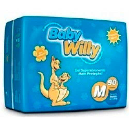 Fralda Baby Willy M 90 Unidades - PromoFarma