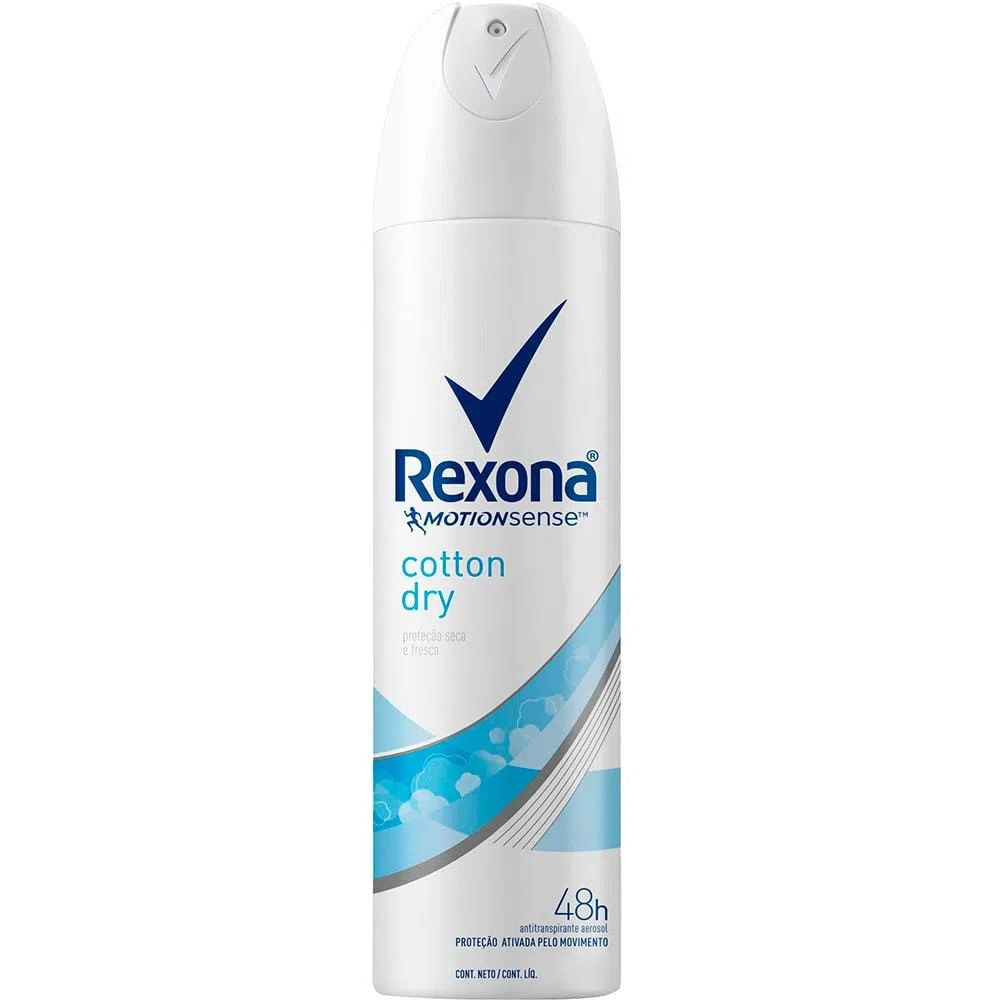 Desodorante Aerosol Rexona Feminino Cotton Dry 250ml - Promofarma