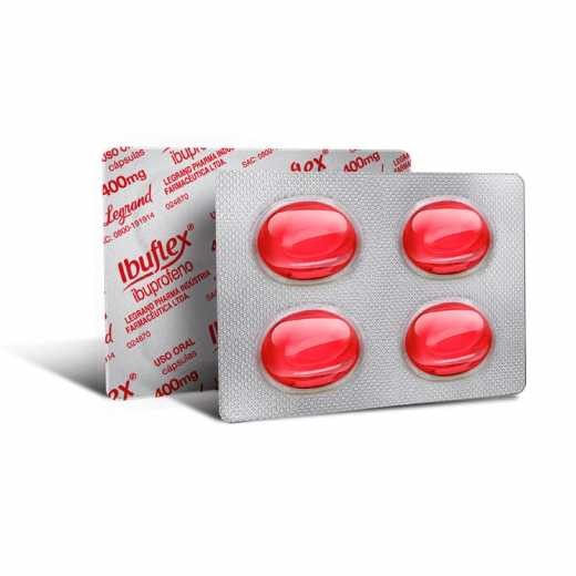 Ibuflex 400mg 4 Cápsulas - PromoFarma