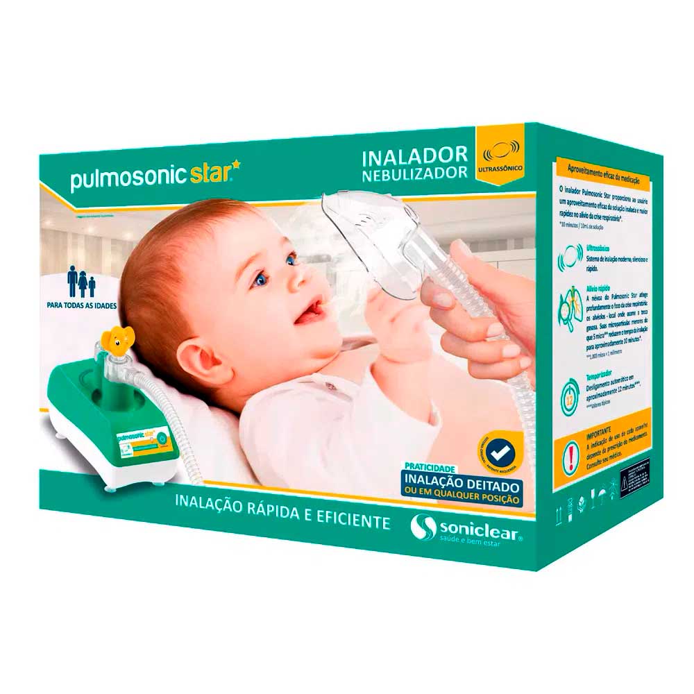 Inalador Ultrassônico Soniclear Pulmosonic Star 1 Unidade - PromoFarma