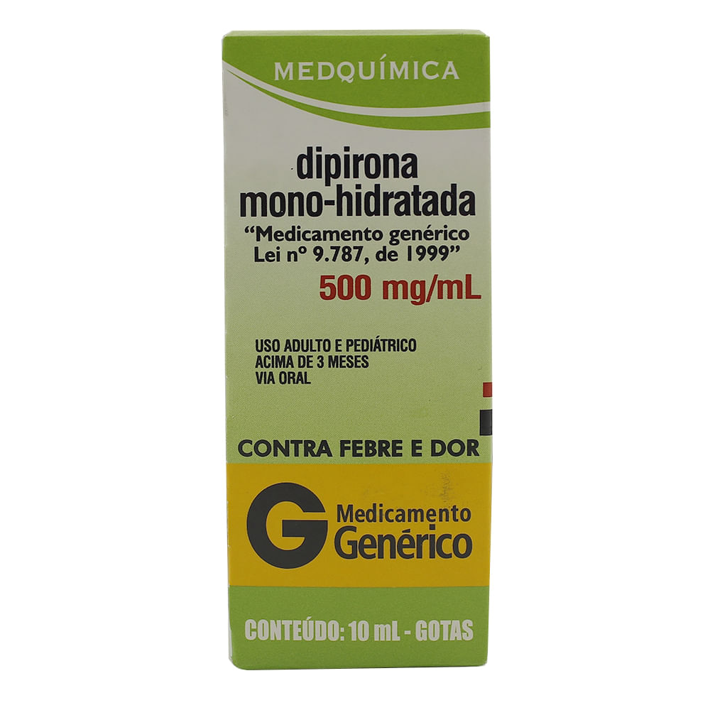 Dipirona Solução Oral 10ml Medquimica - PromoFarma