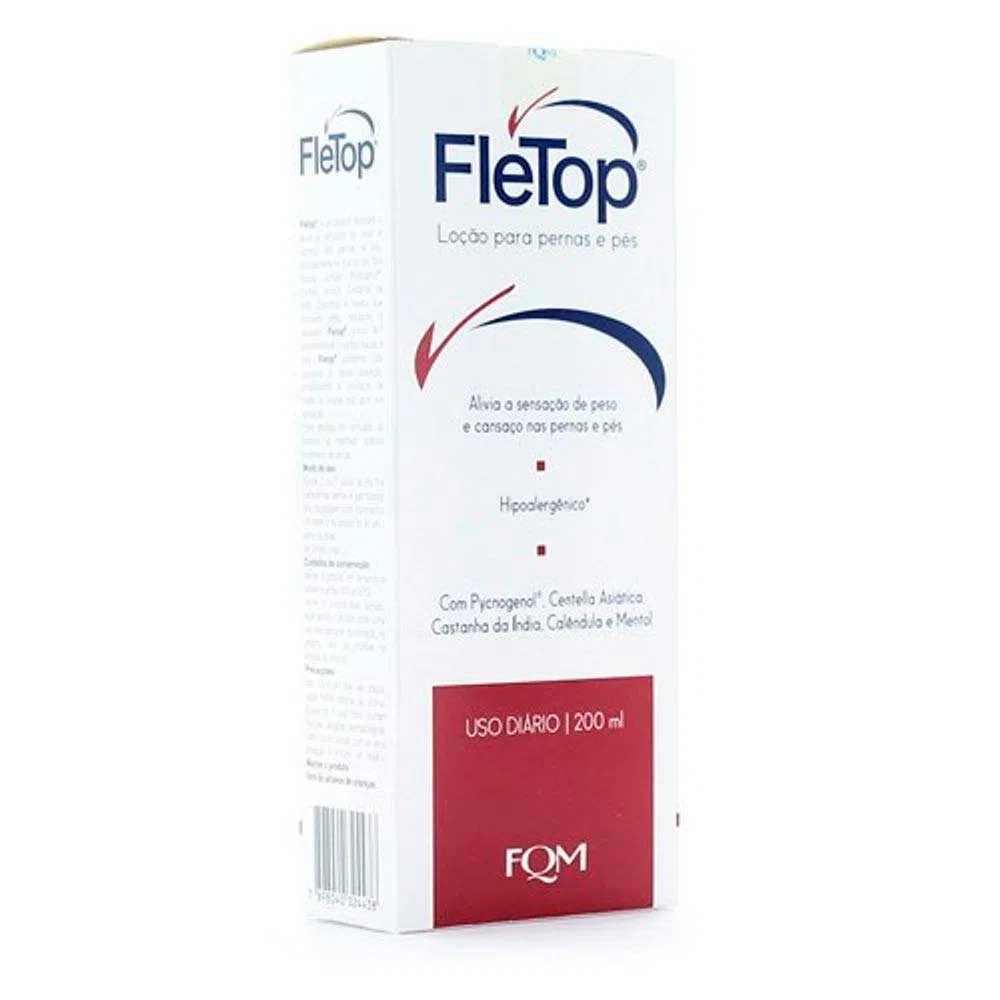 Loção Para Pernas E Pés Fletop 200ml - PromoFarma