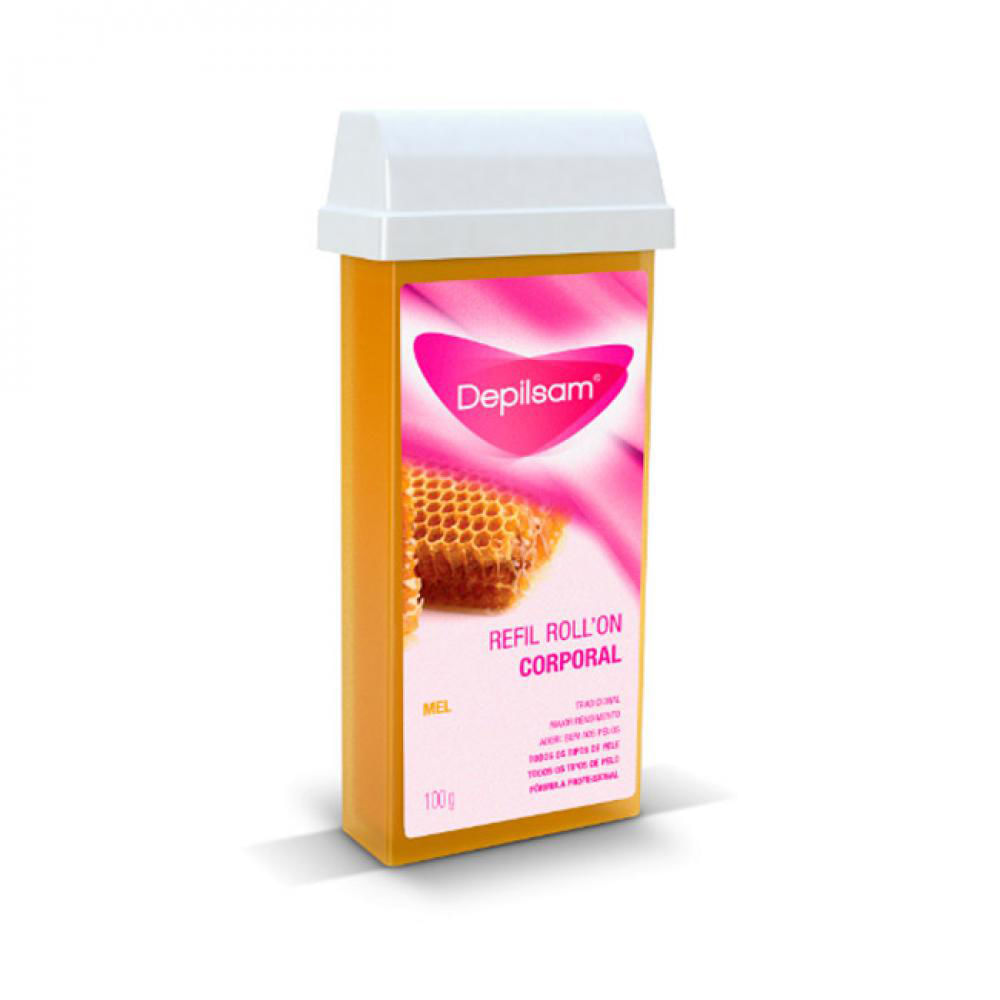 Cera Depilatória Depilsam Mel Roll-on 100g - PromoFarma