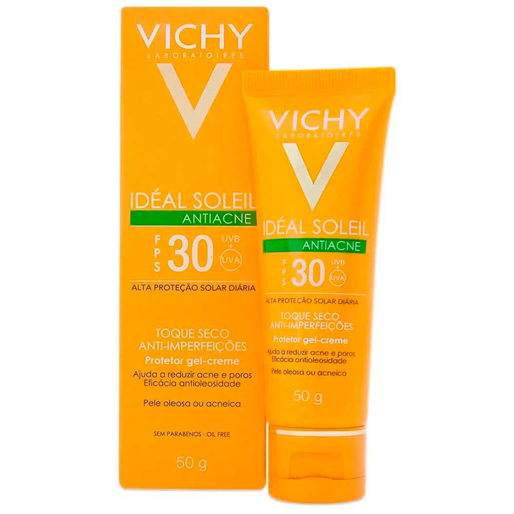 Protetor Solar Vichy Idéal Soleil Antiacne Fps30 40g - PromoFarma