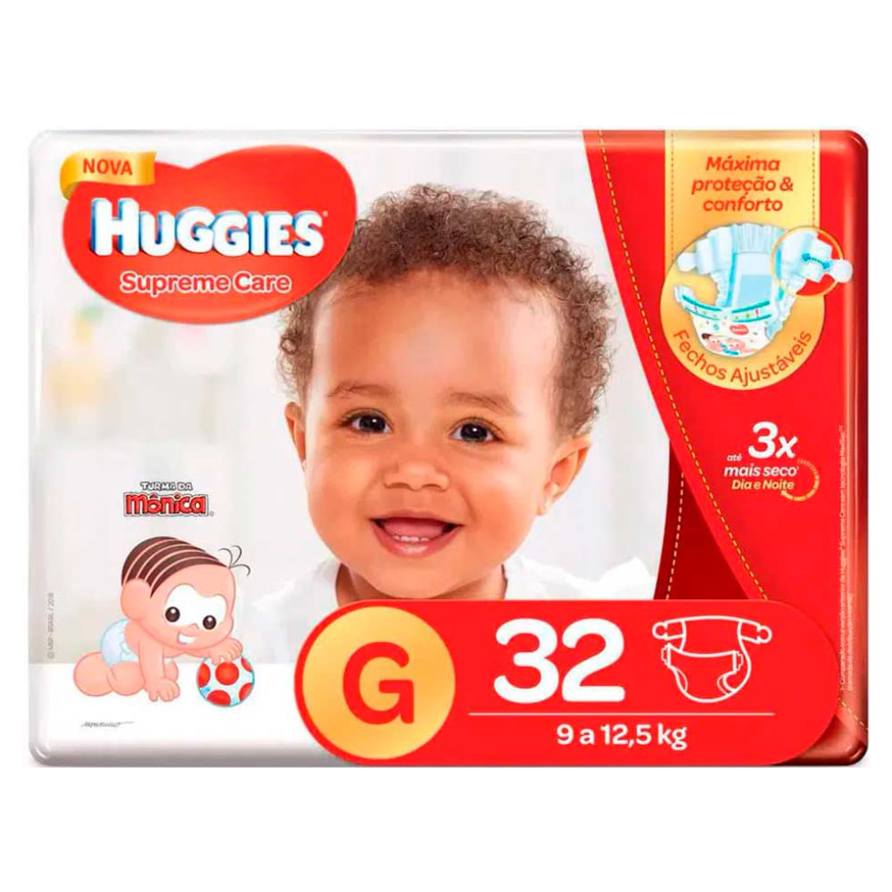 Fralda Huggies Supreme Care G 32 Unidades - PromoFarma