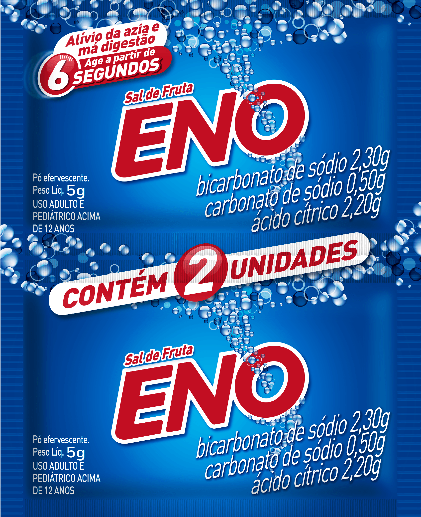 Eno Tradicional Pó Efervescente 2 Envelopes De 5g - PromoFarma