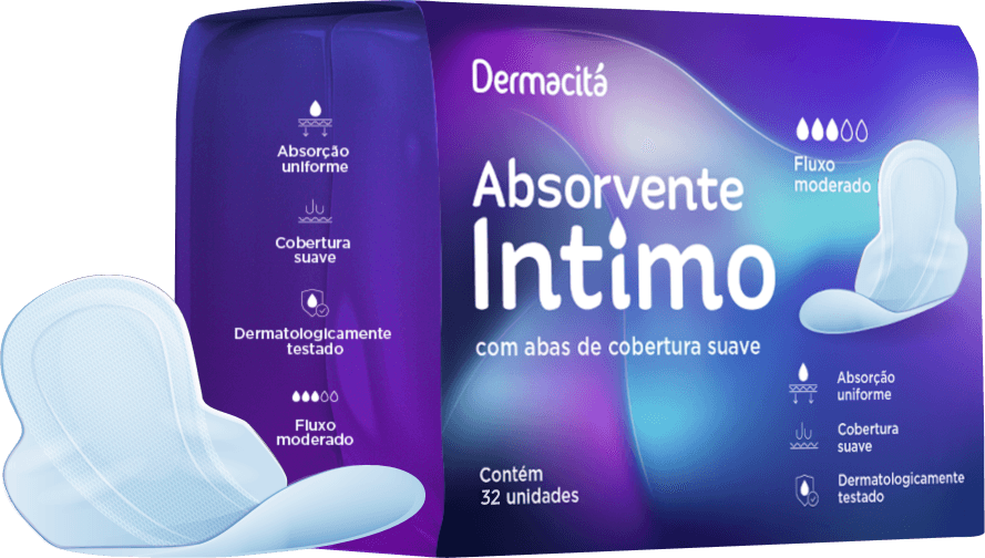 Absorvente Íntimo Dermacitá Suave Com Abas 32 Unidades - PromoFarma