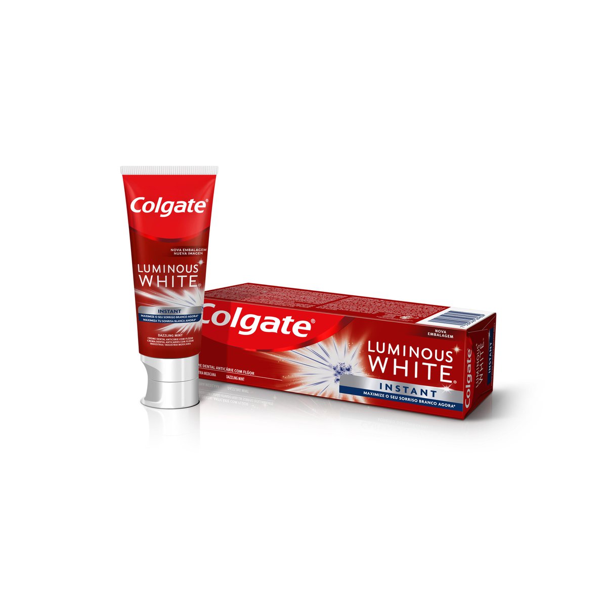 Creme Dental Colgate Luminous White Instant 70g - PromoFarma