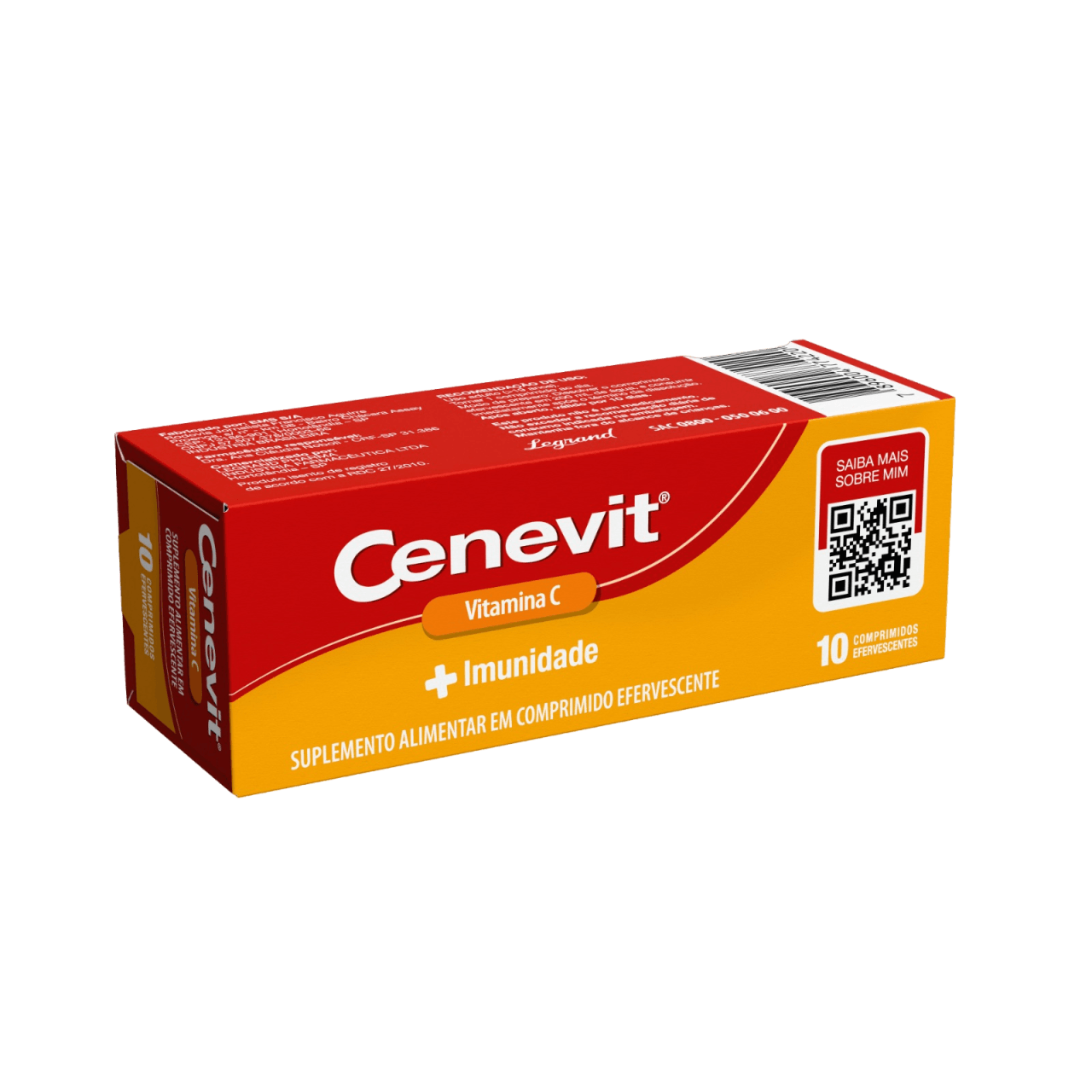 Cenevit +imunidade Sabor Laranja 10 Comprimidos Efervescentes - PromoFarma