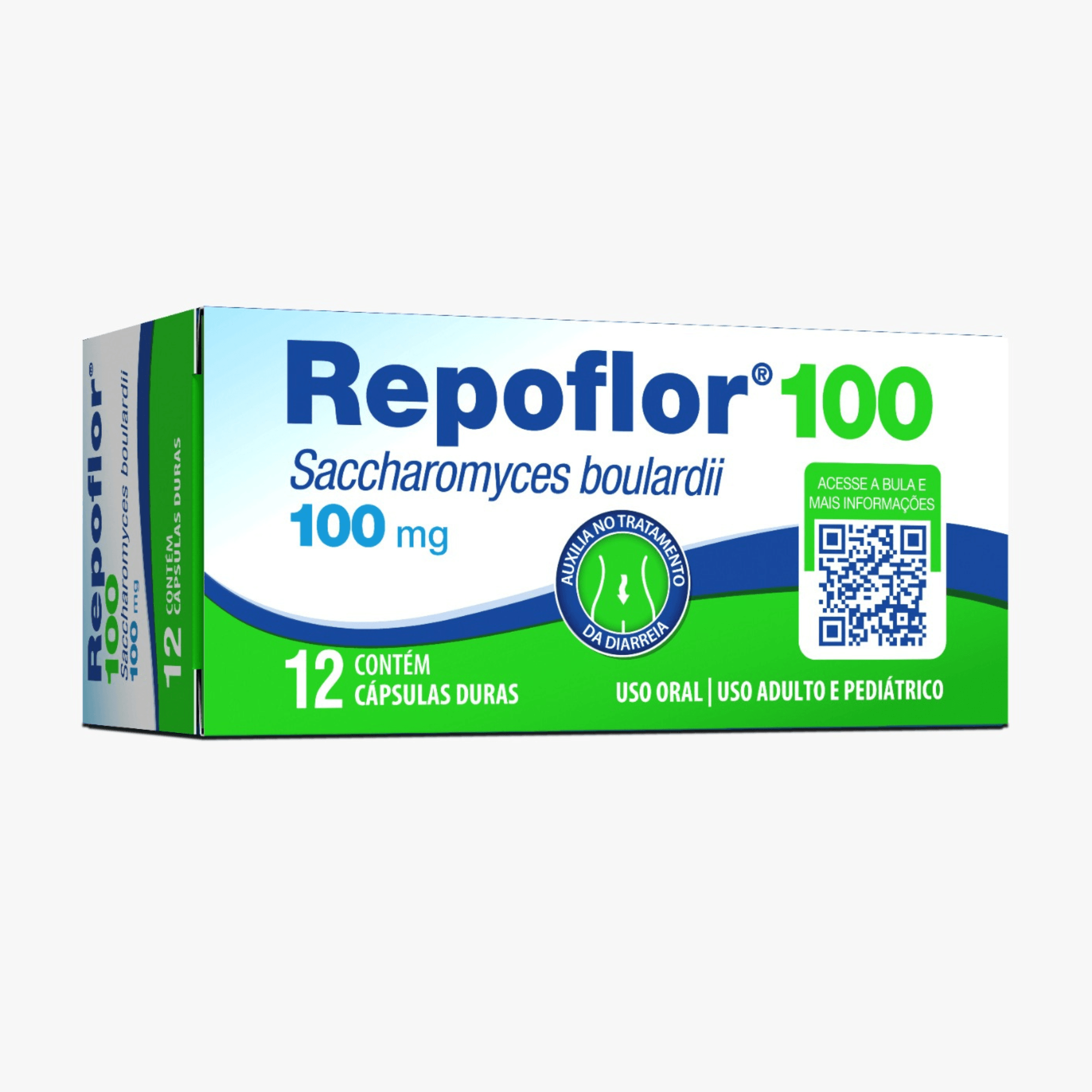 Repoflor 100mg 12 Cápsulas - PromoFarma