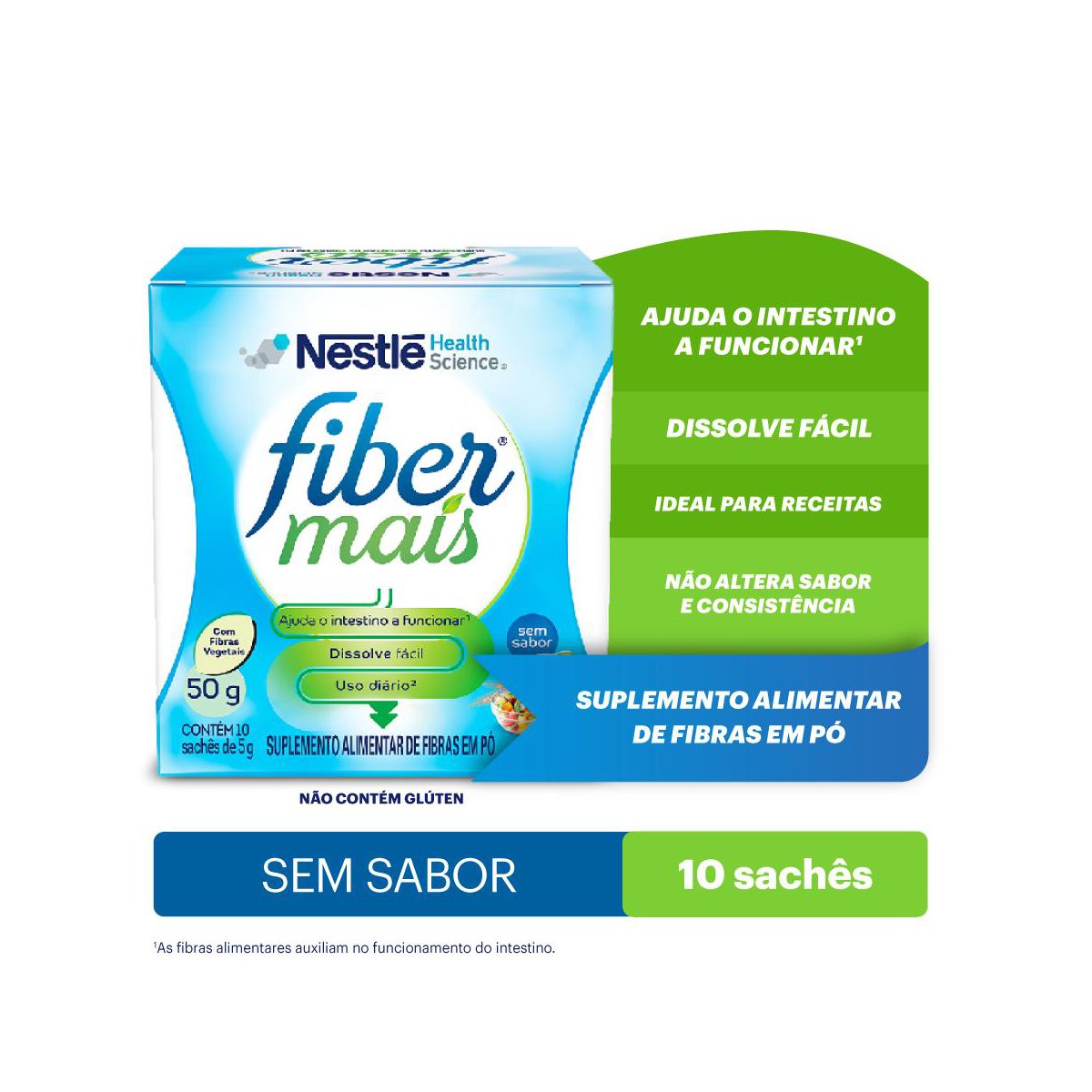 Suplemento Alimentar De Fibras Fibermais Sem Sabor 50g - PromoFarma
