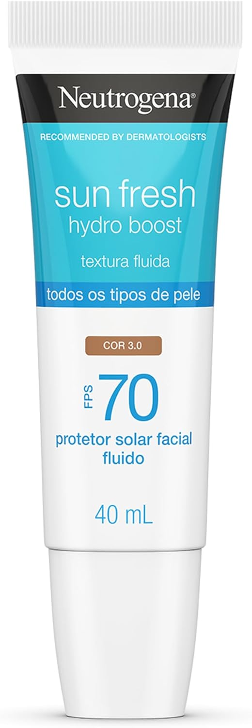 Protetor Solar Facial Neutrogena Sun Fresh Hydro Boost Fps 70 Cor 3.0 ...