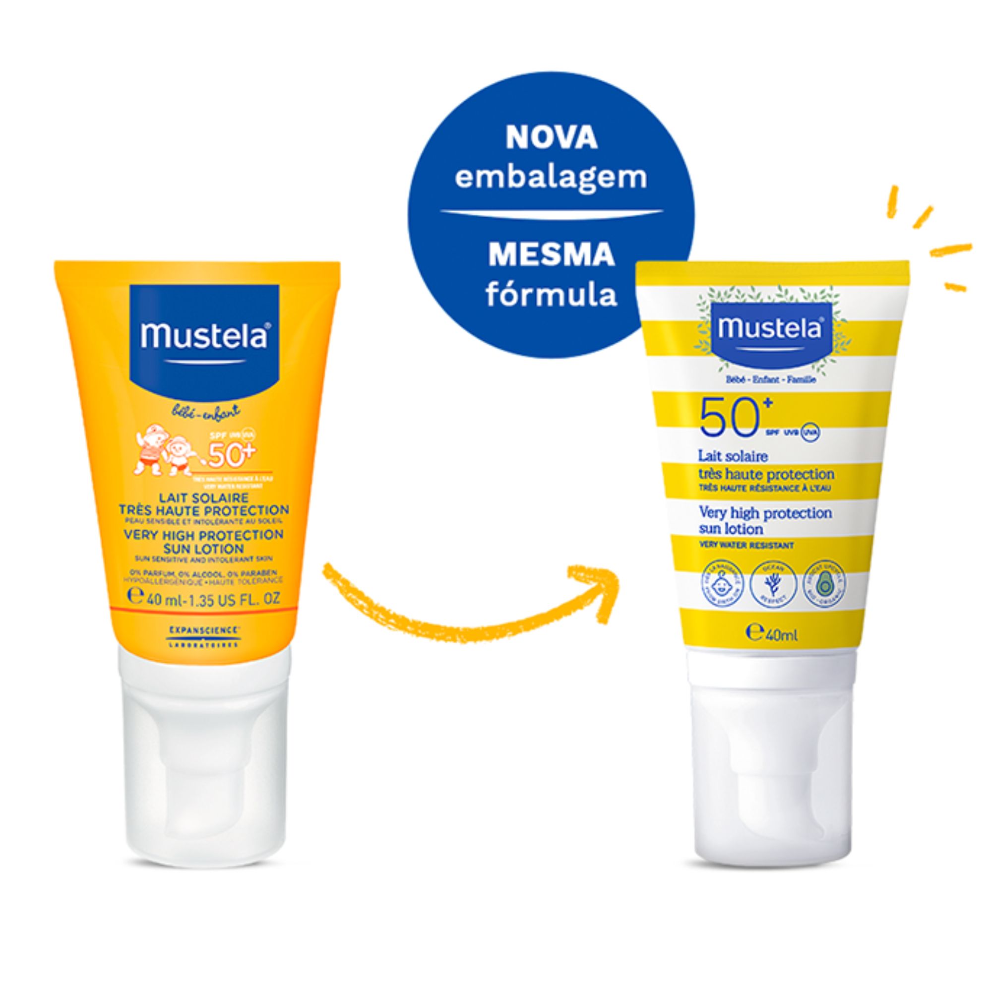 Protetor Solar Infantil Mustela Fps50 40ml - PromoFarma