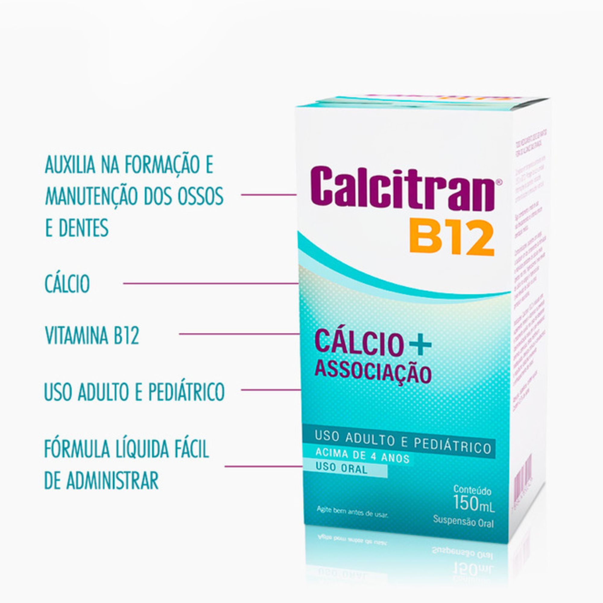Calcitran B12 Solução Oral 150ml - PromoFarma