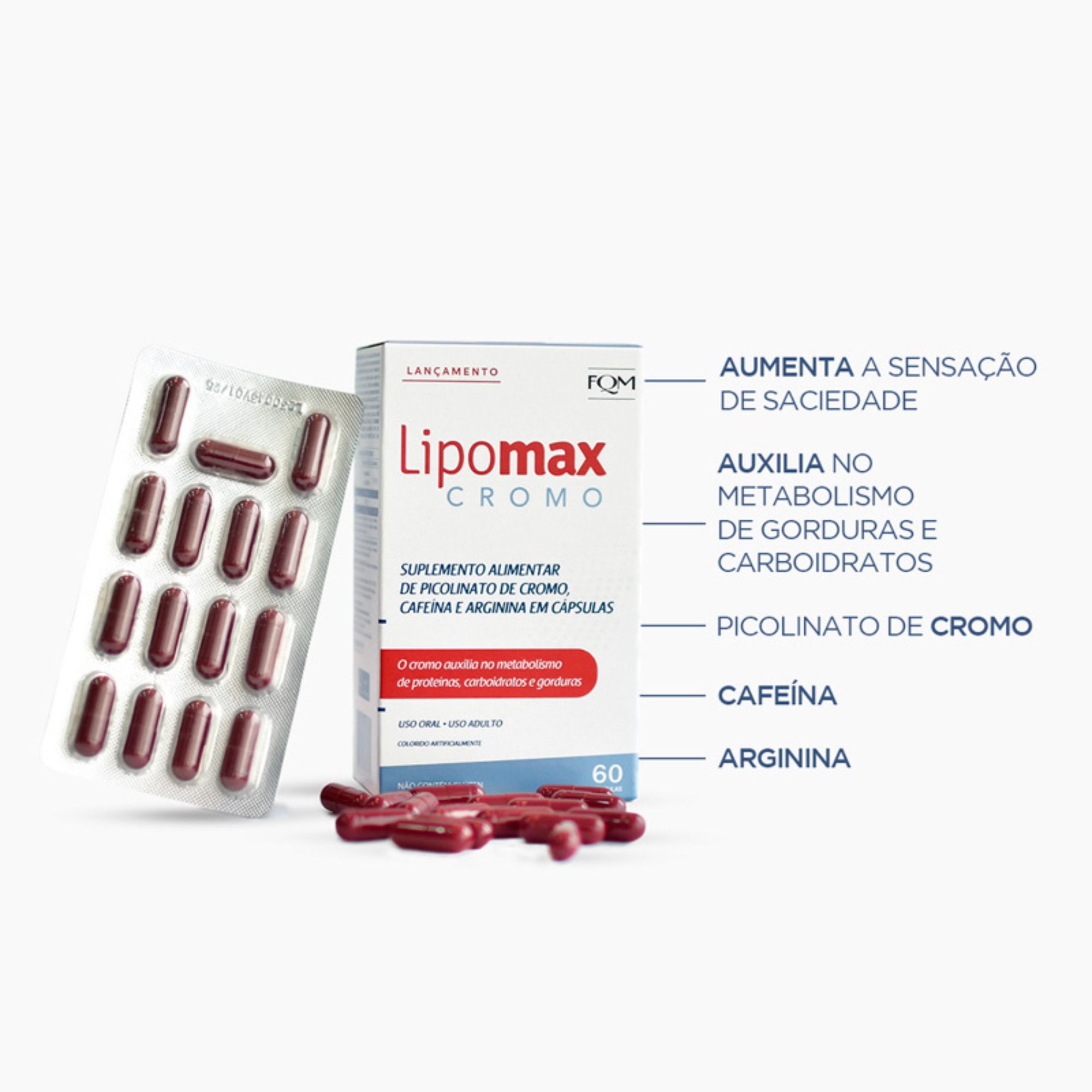 Lipomax Cromo 60 Cápsulas - PromoFarma