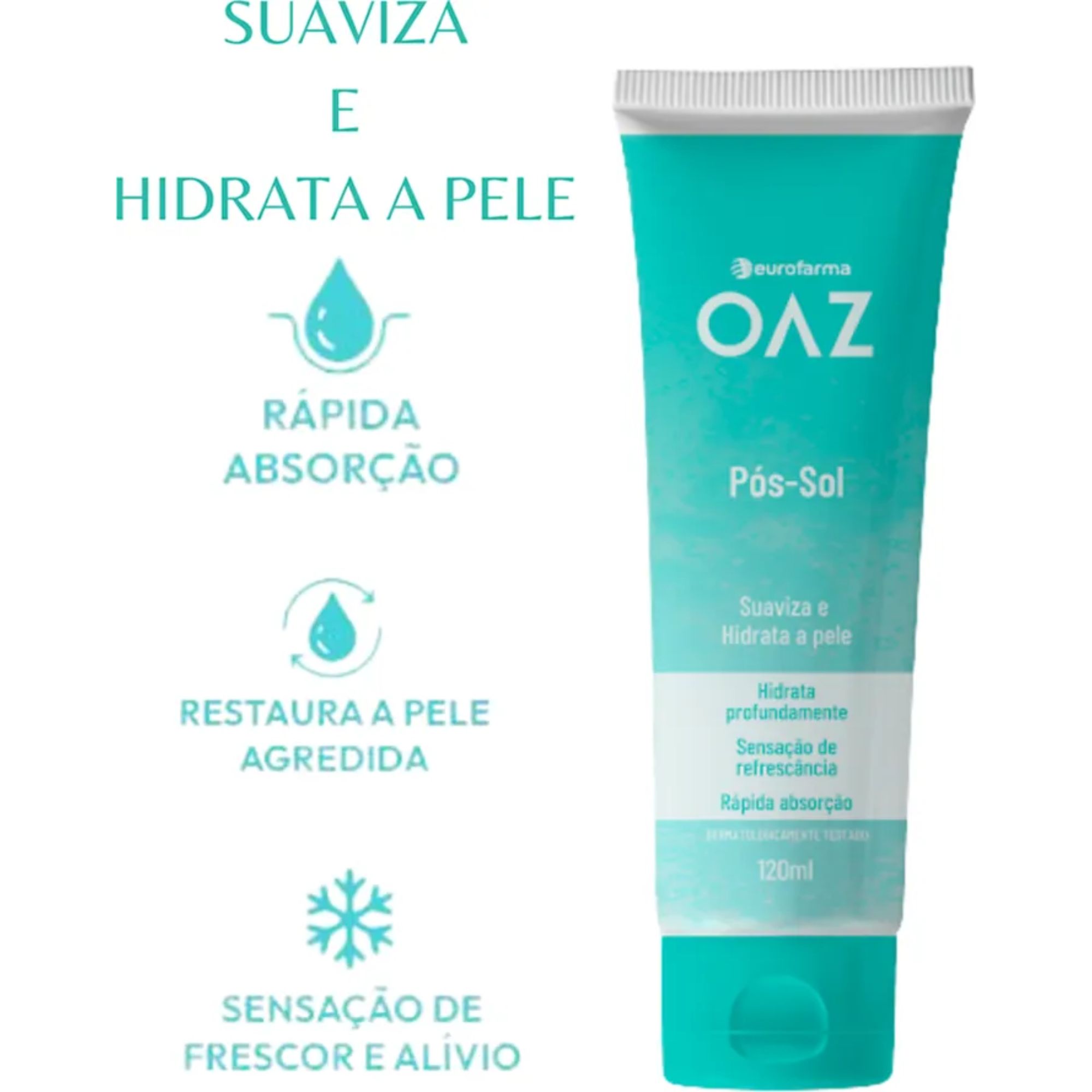 Pós Sol Oaz Gel Eurofarma - 120ml - PromoFarma