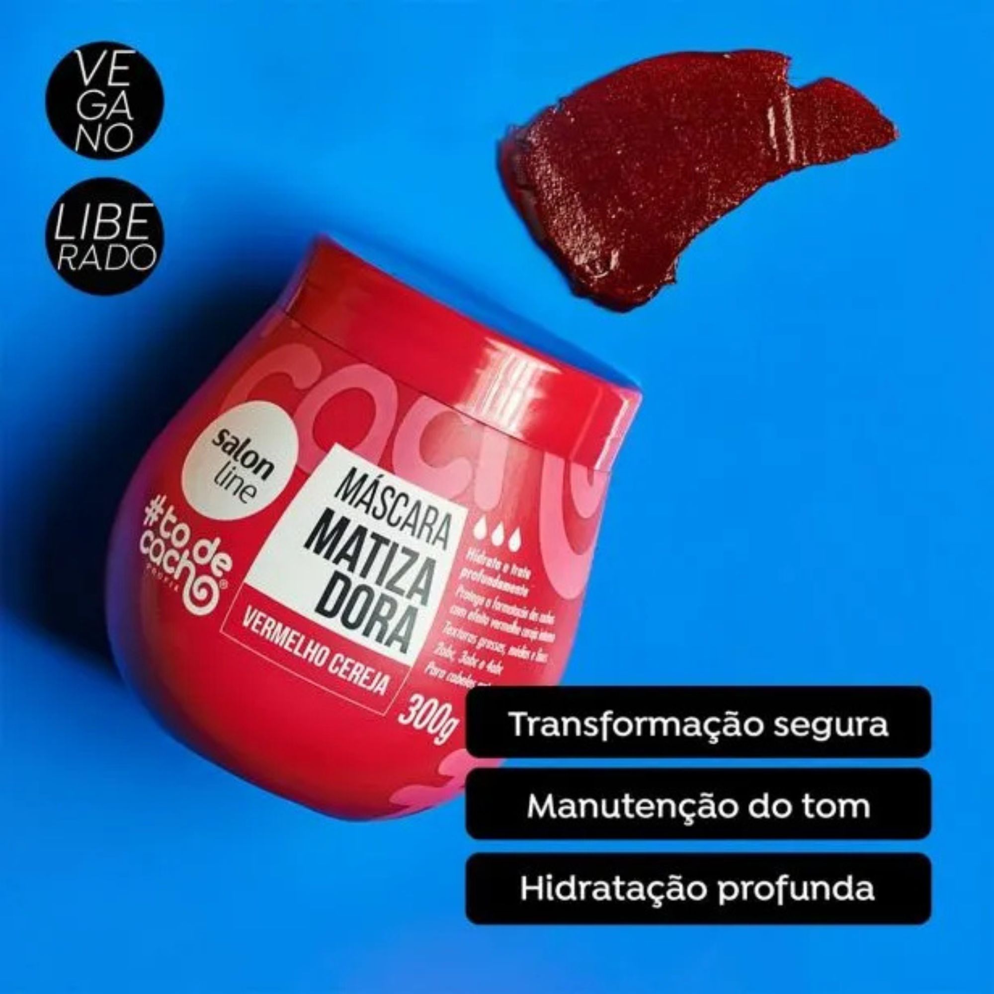 Máscara Matizadora Salon Line Todecacho Vermelha 300g - PromoFarma