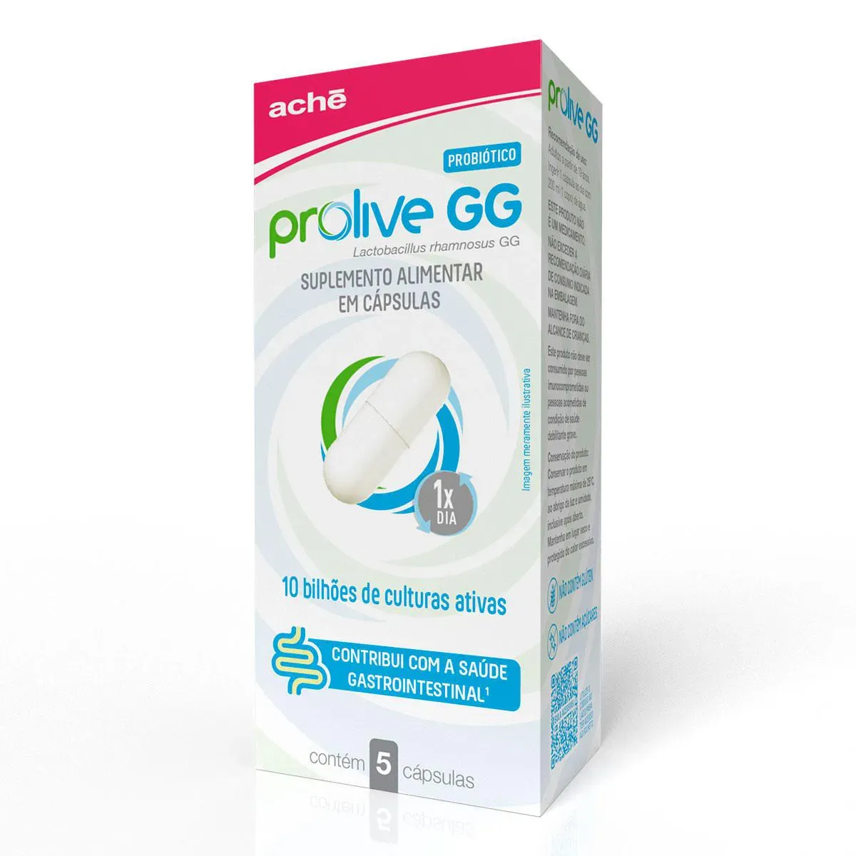 Suplemento Alimentar Prolive Gg Probiótico 5 Cápsulas - PromoFarma