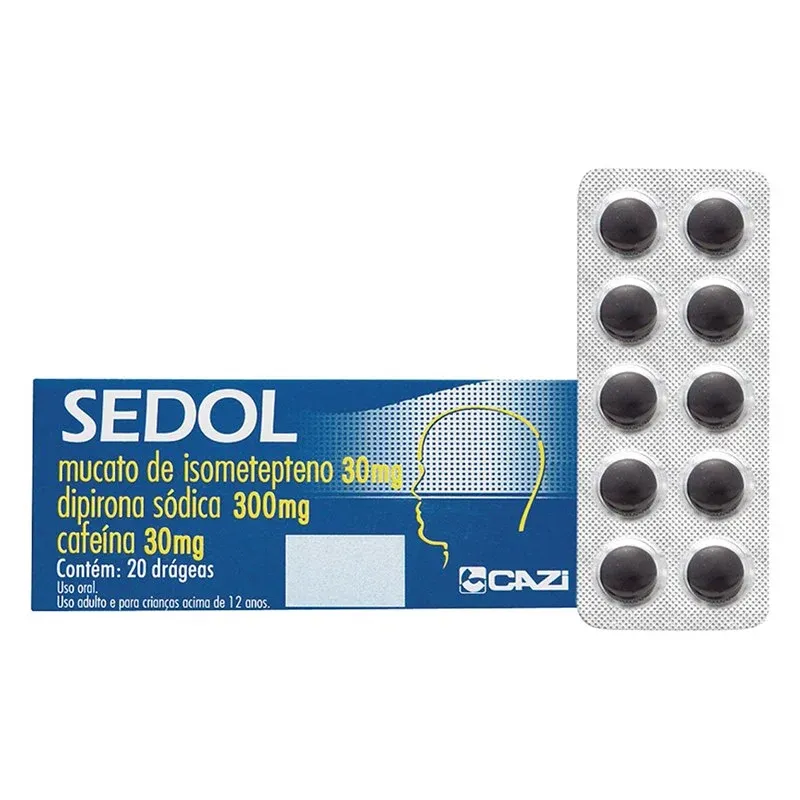 Sedol 300mg/30mg/30mg 20 Drágeas - PromoFarma